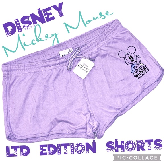 Disney | Shorts | Disney Mickey Mouse Ltd Ed Womens Lilac Animators ...